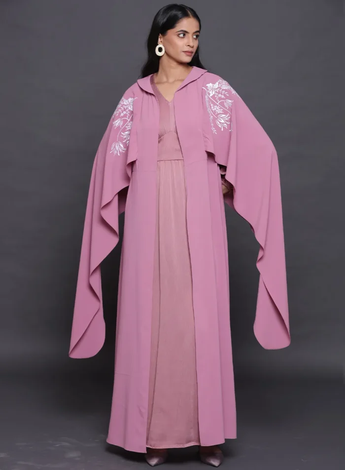 Graceful Movement in the Elegant BS Butterfly Abaya Design